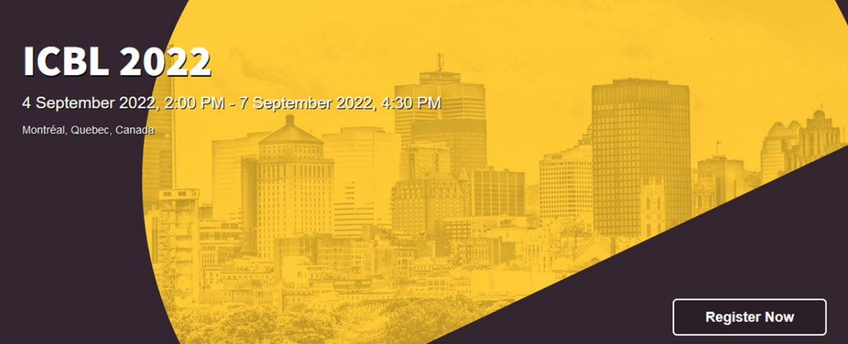 ICBL 2022 4 - 7 September 2022, Montréal, Québec, Canada - SFEL ...